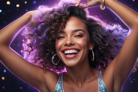 Premium Photo Portrait Of Person Smiling While Dancing
