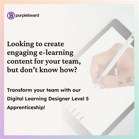 How Our Apprenticeship Can Transform E Learning Purple Beard Training Posted On The Topic