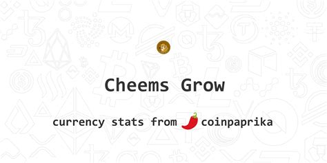 Cheems Grow Cheemsgrow Price Live Chart Index Market Cap