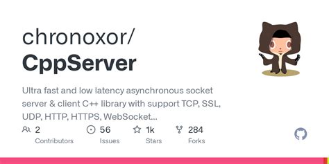 GitHub Chronoxor CppServer Ultra Fast And Low Latency Asynchronous
