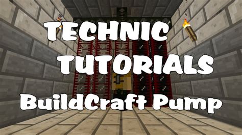 Technic Tutorials 35 Buildcraft Pump Youtube