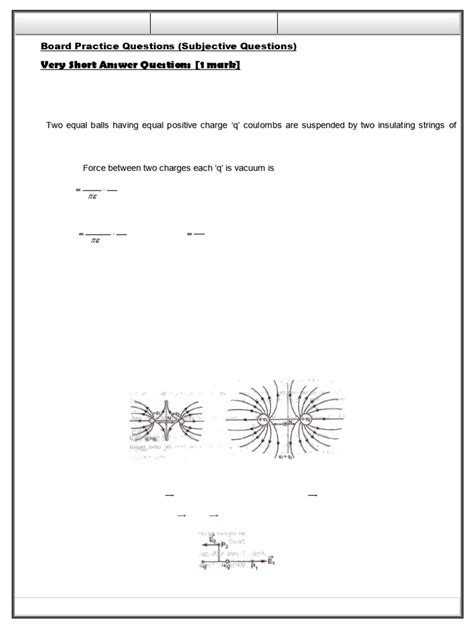 12th Phy Ch 1 Electric Charge And Field Pdf Electric Field Electric