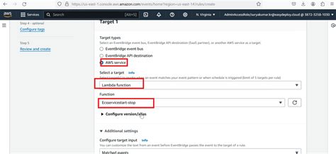 how to schedule ecs stop and start automatically using lambda