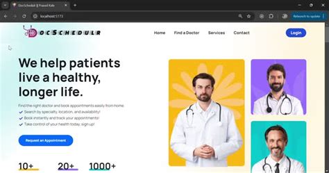 Prasad Kale On Linkedin Webdevelopment Reactjs Springboot Doctorappointment Uiuxdesign