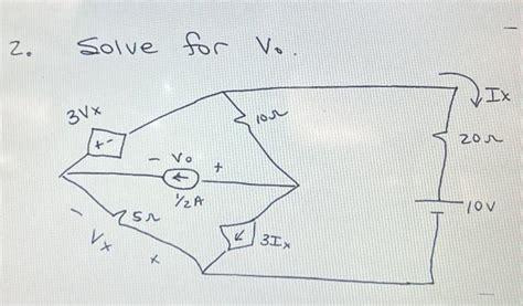 Solved 2 Solve For V0 Chegg Com