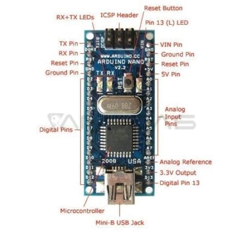 NANO V MHz USB ATmega P FTDI Klonas Suderinamas Su Arduino