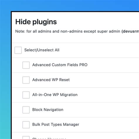 Wp Admin Cleaner