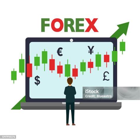 외환 거래 투자자 및 신호 플랫 디자인의 외환 투자 개념 매수 및 촛대 차트에 외환 거래에 대한 지표를 판매 달러 유로 일본 엔 영국 파운드 무역 통화 가격에 대한 스톡