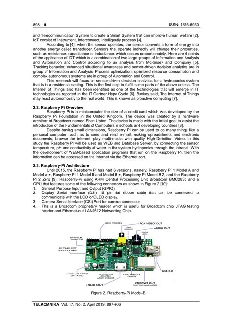 Development Of Iot At Hydroponic System Using Raspberry Pi Pdf