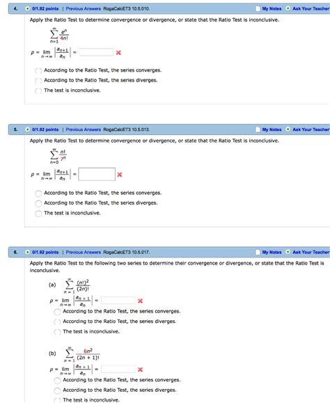 Solved Apply The Ratio Test To Determine Convergence Or