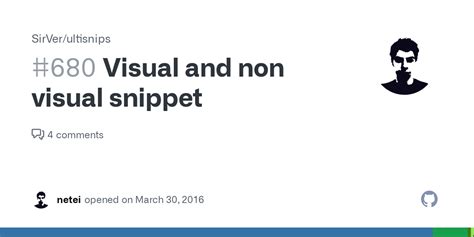 Visual And Non Visual Snippet Issue Sirver Ultisnips Github