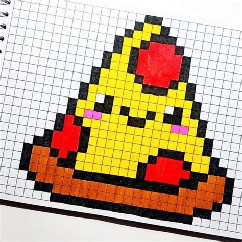 Pixel Art Картинки по клеточкам еды