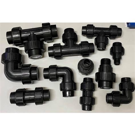 Per Pcs Pe Compression Pe Fittings Coupling Elbow Tee Size 1 2” 3 4 Shopee Philippines