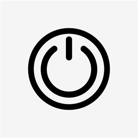 종료 아이콘 전원 Onoff 기호 벡터 일러스트 레이 션 프리미엄 벡터