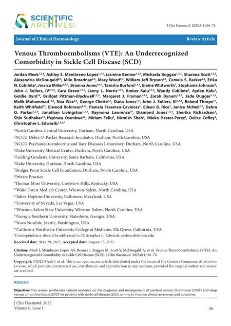 Pdf Venous Thromboembolisms Vte An Underrecognized Comorbidity In