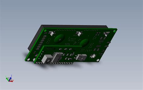 I2c液晶显示器 Solidworks 2018 模型图纸免费下载 懒石网