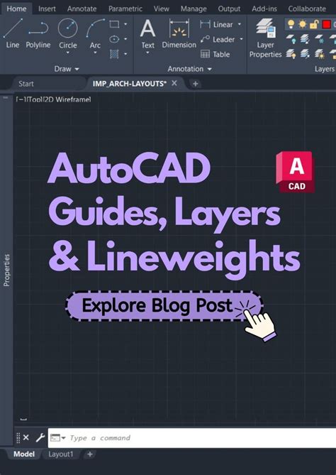 Complete Guide To Autocad Layers And Lineweights Autocad Architecture Drawing Autocad Layout