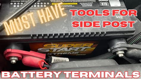 Must Have Tools For Side Post Battery Terminals Youtube