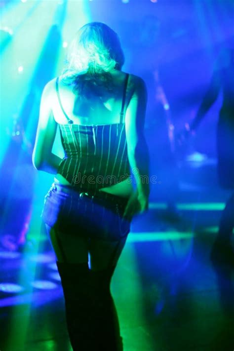 Dancing Woman In Motion Stock Image Image Of Techno Party