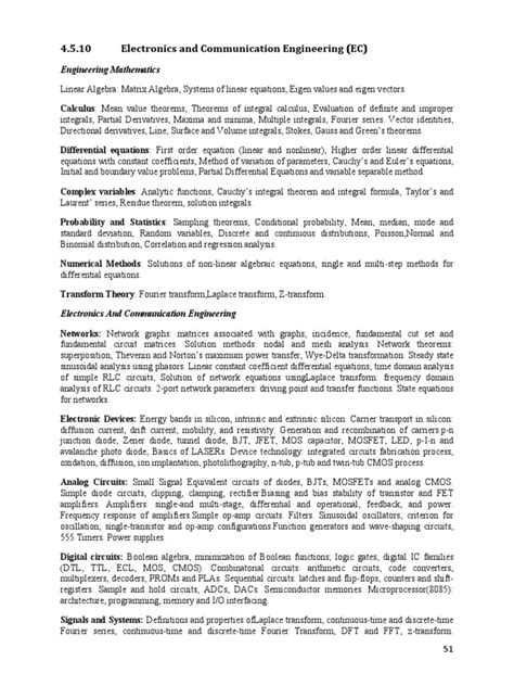 Gate 2013 Syllabus Pdf Mosfet Electronic Circuits