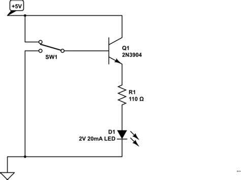 Saving A Resistor On An Npn Transistor Current Source Sink When Driving Leds Electrical