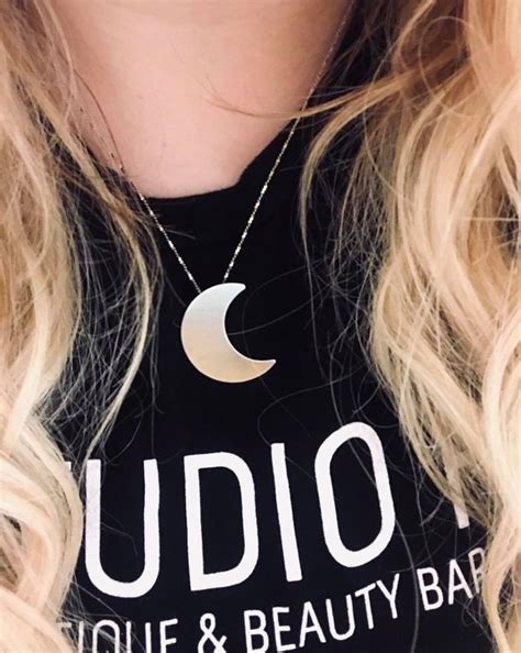 Stevie Nicks Inspired Sterling Silver Crescent Moon Necklace Etsy