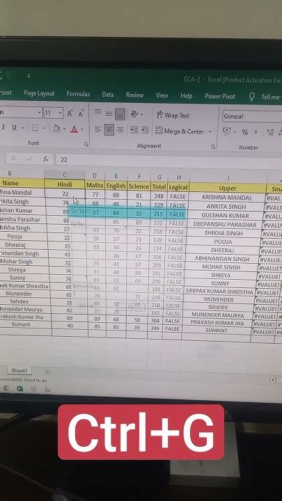 How To Use Goto Special😮 Excel Msexcel Shortsvideo Ytshorts Shorts