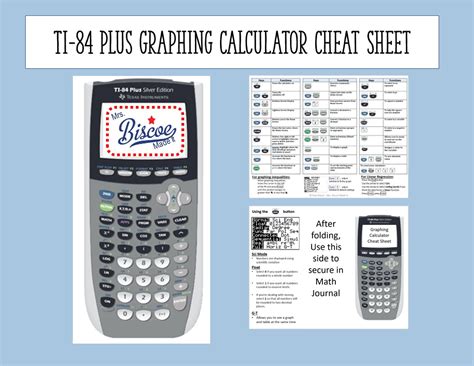 Ti 84 Plus Graphing Calculator Cheat Sheet