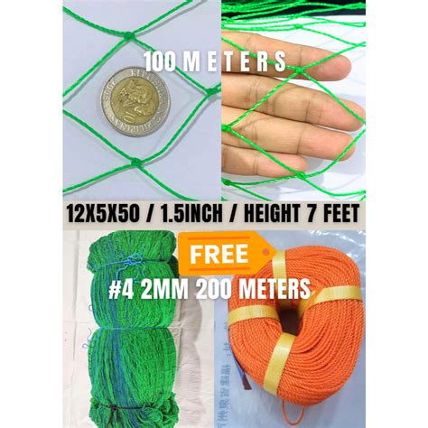 Chicken Net 12x5x50 15 Inch 7 Feet Chicken Net • Farm • Poultry• Poly Range Lambat Ranging Net