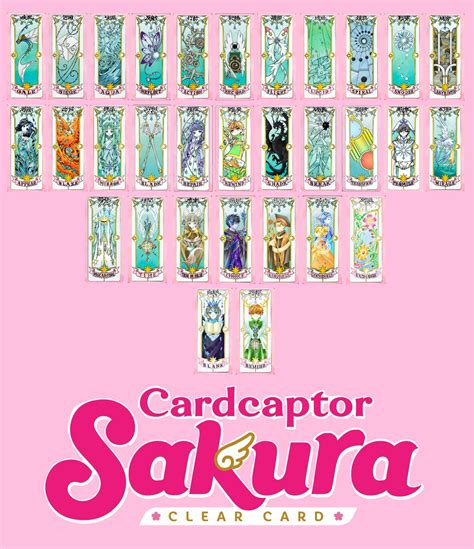 Cardcaptor Sakura Manga All 31 Clear Cards By Joshuat1306 On Deviantart