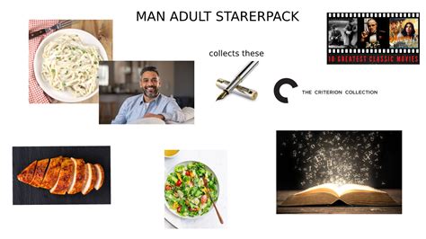 Man Adult Starterpack Rstarterpacks Starter Packs Know Your Meme