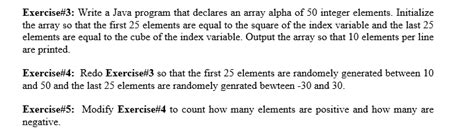 Solved Exercise3 Write A Java Program That Declares An