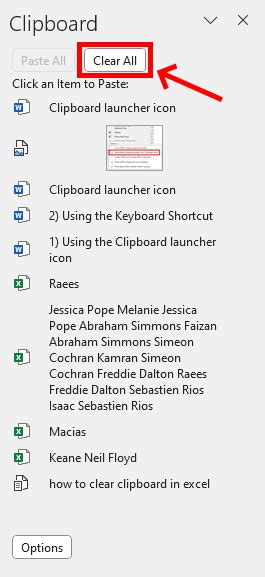How To Clear Clipboard In Excel