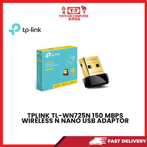 Tplink Tl Wn N Mbps Wireless N Nano Usb Adaptor Sbn Yes Nilai No Melaka No Thye Hin