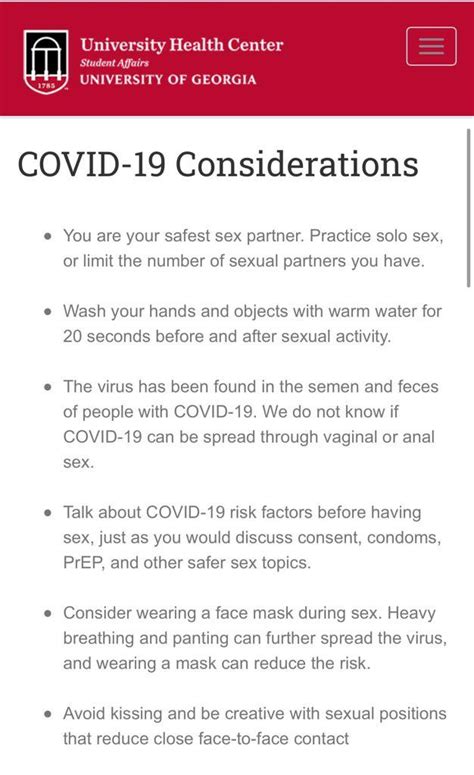 Covid Sex Tips From Uga Ruga