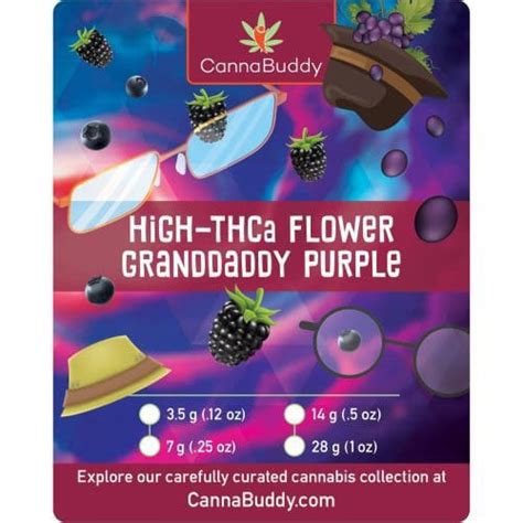 Shop Thca Flower Granddaddy Purple Online Cannabuddy