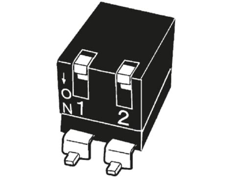 A6sr 2104 Omron Omron 2 Way Surface Mount Dip Switch Spst Lever Actuator 707 7372 Rs