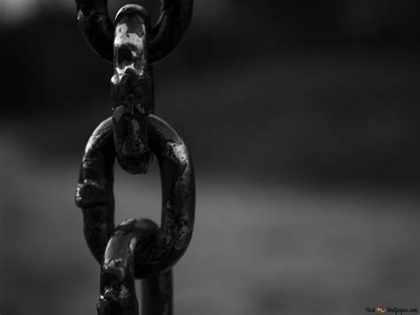 Foto De Cadena En Blanco Y Negro De Fondo Desenfocado 4k Descarga De