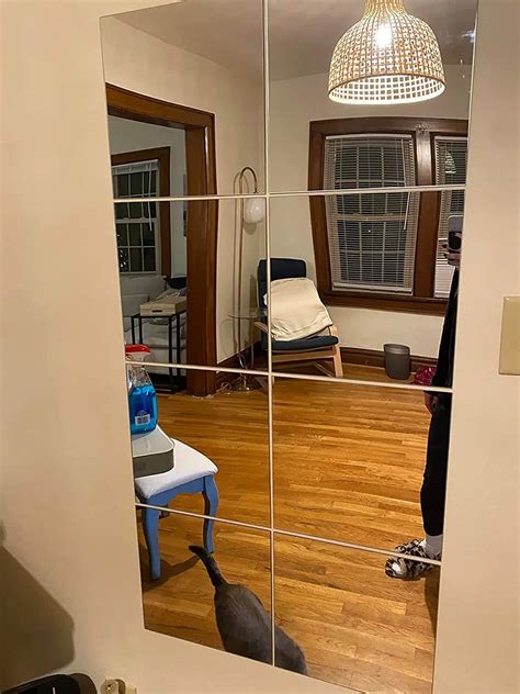 4 шт 3d зеркальные наклейки на стену самоклеящиеся зеркальные