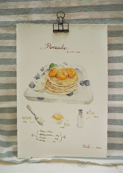 初心者輕水彩插畫系列 Pancake 美味鬆餅小食譜Accupass 活動通