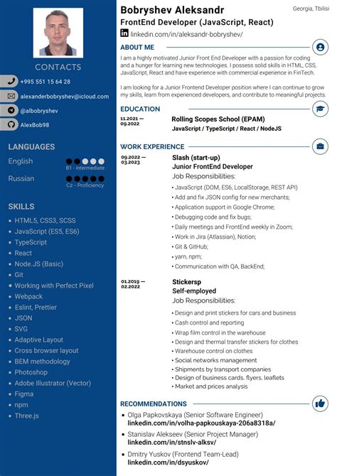 aleksandr bobryshev on linkedin opentowork frontend frontenddeveloper