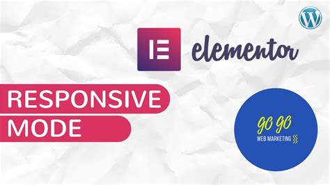 Switch Between Mobile Responsive Mode On Elementor Wordpress And Hide