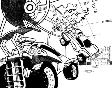 Rocket League Coloring Pages