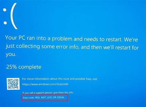 Windows Blue Screen Usbs Dont Work Irql Less Or Equal Paz Eveyear