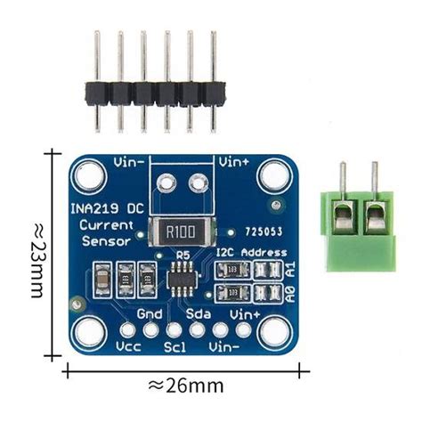 Diy Dc Current Sensor Breakout Module Ina219 Uge Electronics Egypt