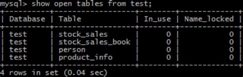 Mysql查询锁表语句 字节悦动 博客园