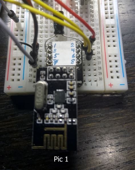 Nrf24l01 Mounted On A Breadboard Mysensors Forum