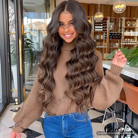 Ai创作图棕色的头发对日常的场景 Hr片 波浪形头发 大波浪卷发 中等长度的头发 垂直的波浪头发 波浪形的头发 长深棕色头发 构成棕色头发 Hr站立 卷长发 深棕色的头发 波浪式的头发 中等