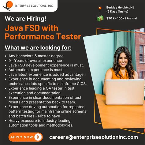 enterprise solutions inc on linkedin javafsd performancetester