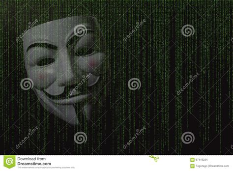 Anonymous Mask Guy Fawkes Mask Editorial Image CartoonDealer Com